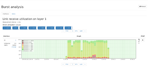 Burst analysis on a Mirror or Packet Broker input - Allegro Network ...